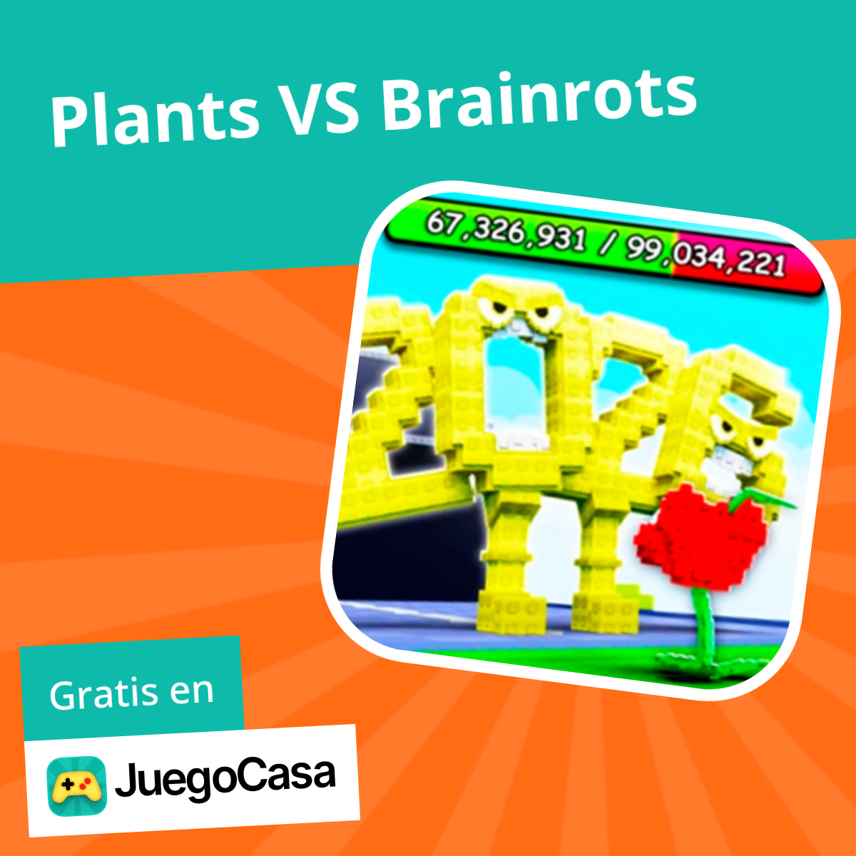 Plants VS Brainrots (de X7 GAMES) - Juega Online Gratis | JuegoCasa