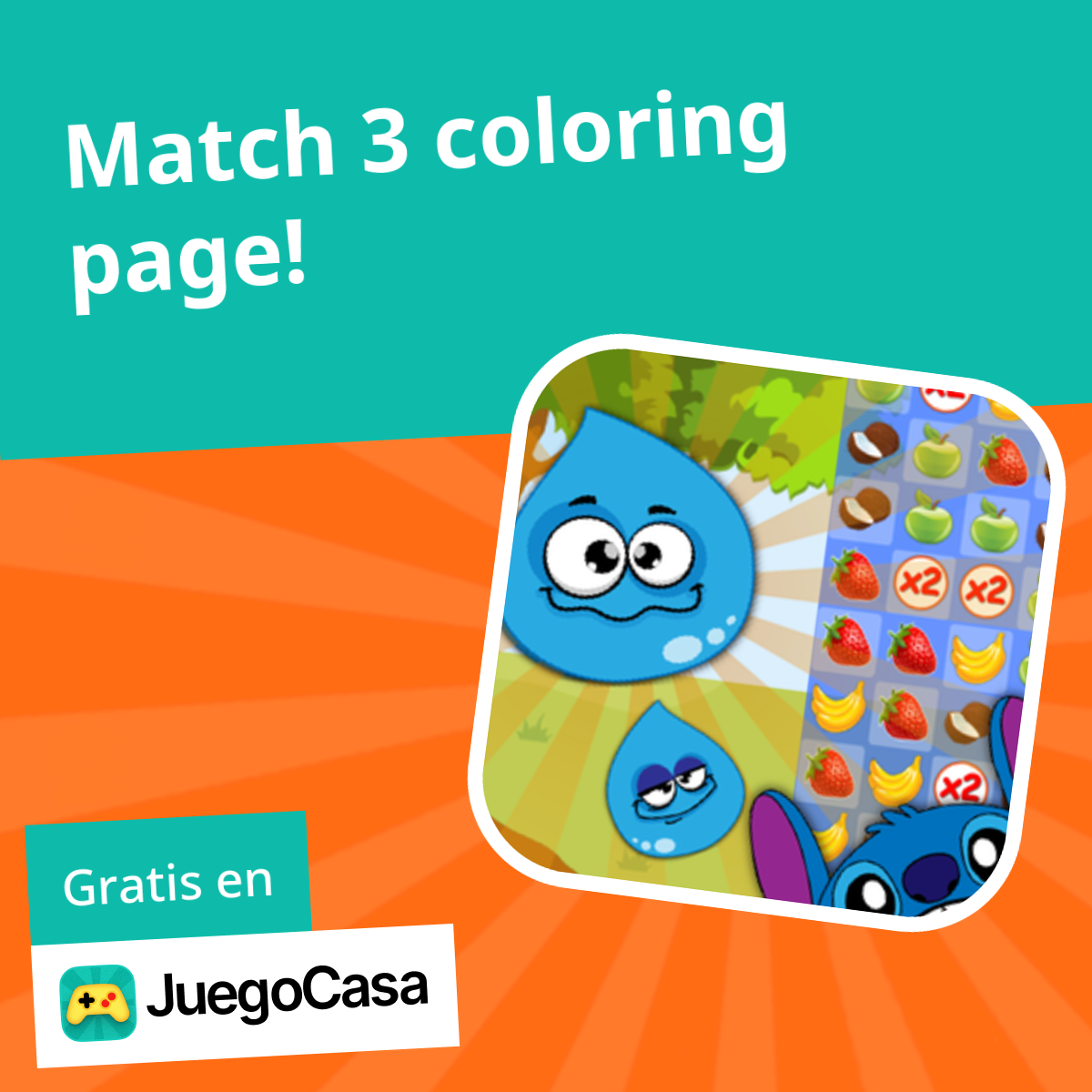 Match 3 coloring page! (de NewNSoft) - Juega Online Gratis | JuegoCasa