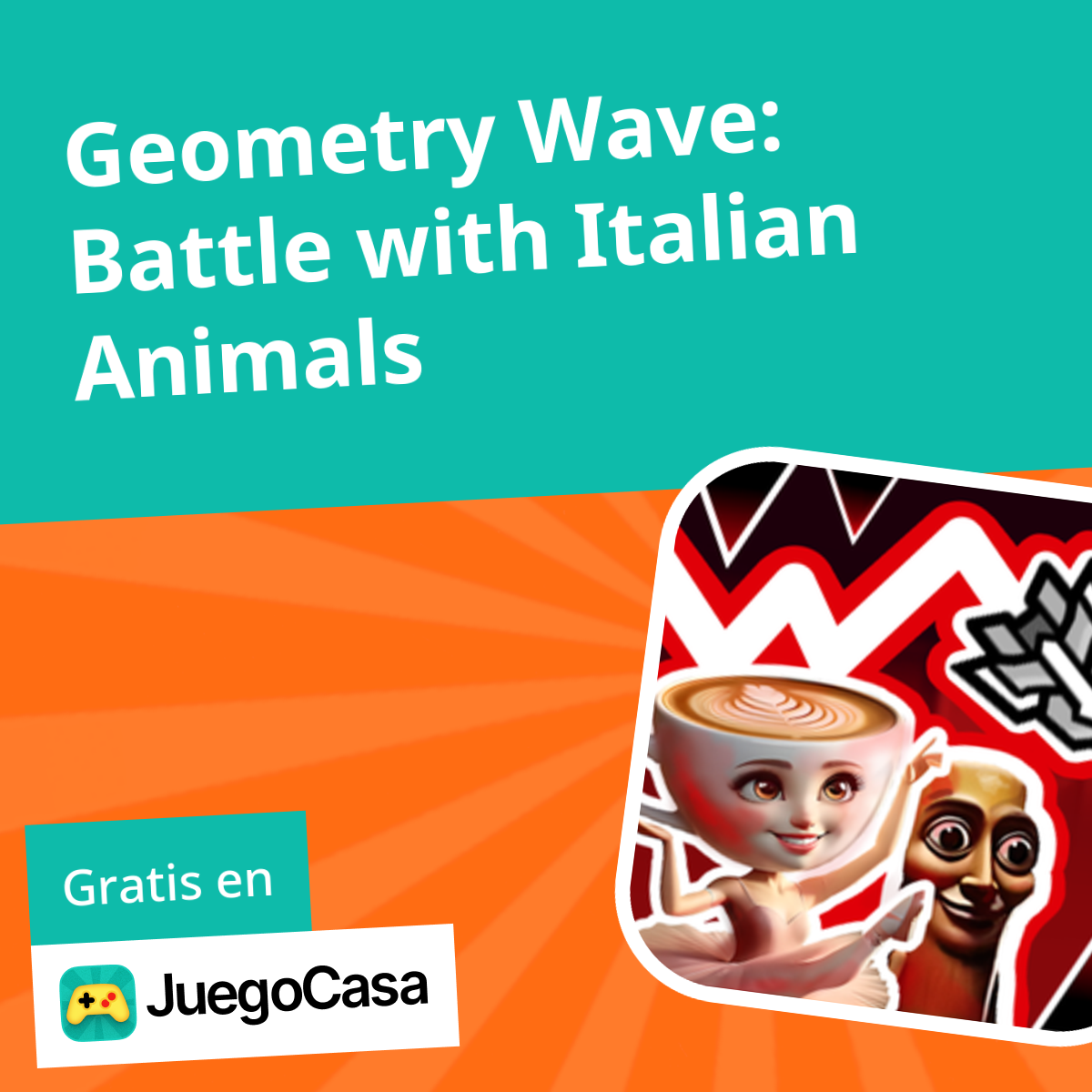 Geometry Wave: Battle with Italian Animals (de RANT) - Juega Online Gratis | JuegoCasa