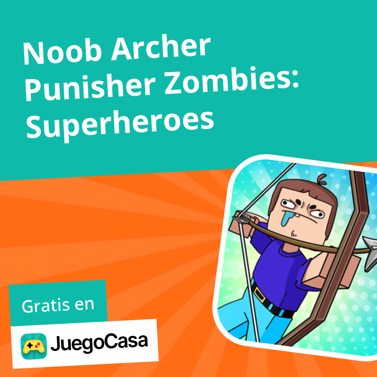 Noob Archer Punisher Zombies: Superheroes (de Red Blue Jailbreak Games ...